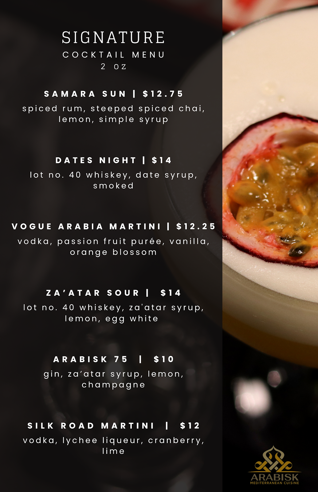 Arabisk Mediterranean Cuisine - Restaurant, Terrace - Restaurant Menu ...