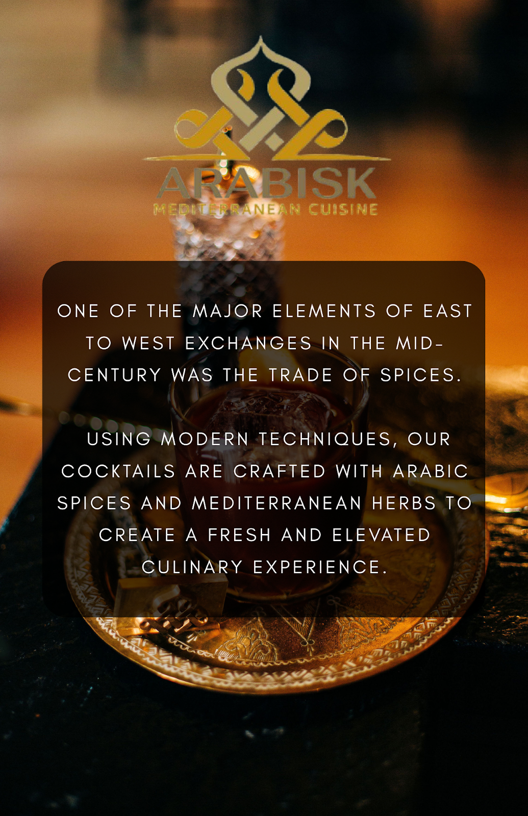 Arabisk Mediterranean Cuisine - Restaurant, Terrace - Restaurant Menu ...